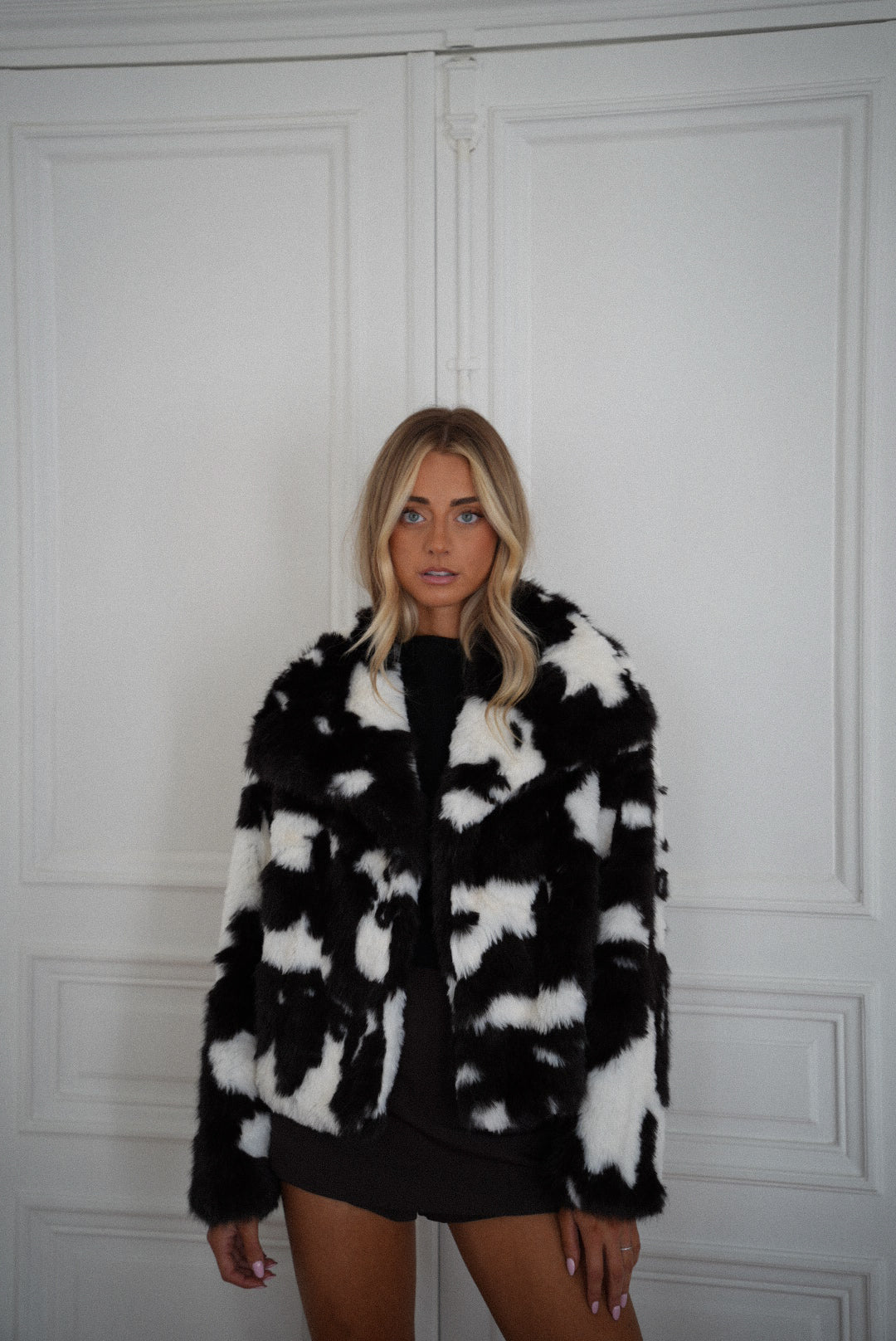 Jaelle chocolat - Manteau fourrure
